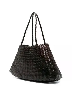 Dragon Diffusion Big Santa Croce Woven Leather Tote Bag