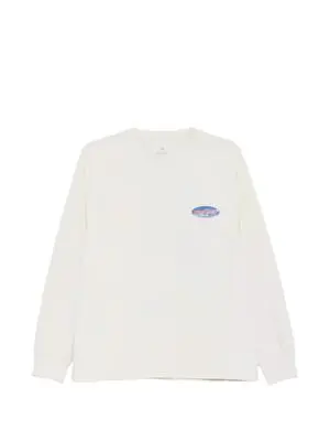 SNOW PEAK Graphic-print Long-sleeved T-shirt - Neutrals