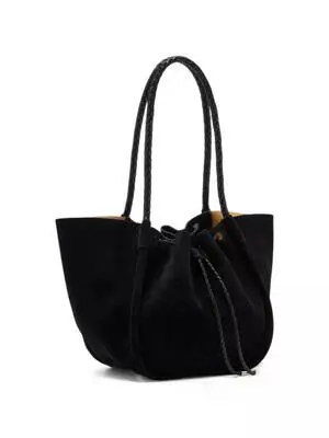Proenza Schouler Large Ruched Leather Tote Bag - Black
