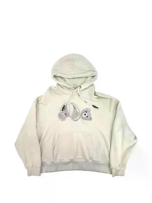Palm Angels Teddy Bear Hoodie - Neutrals