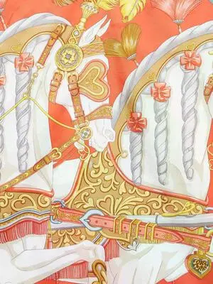 Hermès Harnais De Coeur Scarf