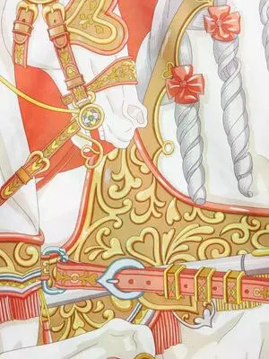 Hermès Harnais De Coeur Scarf