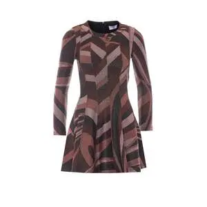 Emilio Pucci Iride Print Mini Dress - Brown