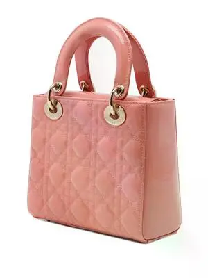 Dior 2021 Small Patent Cannage Lady Satchel