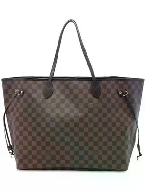 LOUIS VUITTON 2017 Damier Ebene Neverfull Gm Tote Bag