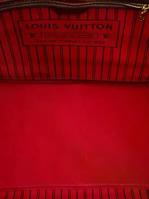 LOUIS VUITTON 2017 Damier Ebene Neverfull Gm Tote Bag