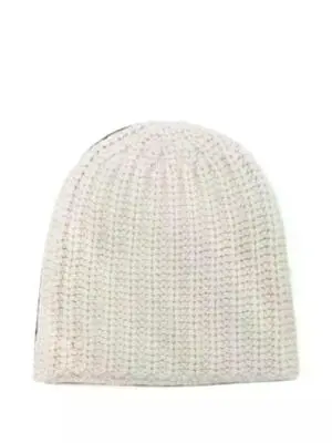 LISKA Michaela Chunky-knit Beanie Hat - White