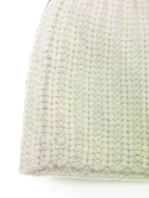 LISKA Michaela Chunky-knit Beanie Hat - White