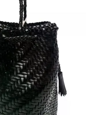 Dragon Diffusion Pompom Double Jump Bucket Bag - Black