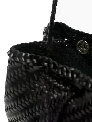 Dragon Diffusion Pompom Double Jump Bucket Bag - Black