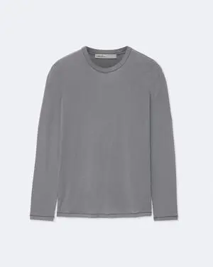 ALLSAINTS Kira Wool-blend Long-sleeve T-shirt - Grey