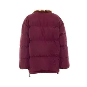 Miu Miu Reversible Technical Fabric And Shearling Down Jacket