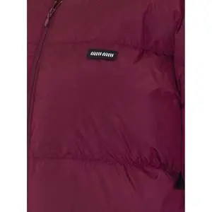 Miu Miu Reversible Technical Fabric And Shearling Down Jacket