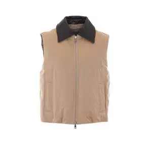 Brunello Cucinelli Reversible Padded Vest - Cream