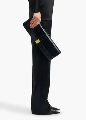 Khaite Blake Long Clutch In Alligator