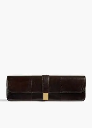 Khaite Blake Long Clutch In Lizard