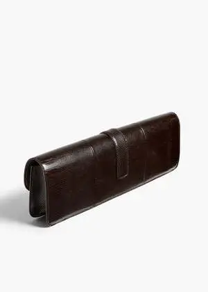 Khaite Blake Long Clutch In Lizard