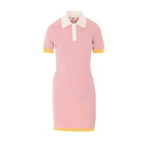 Fendi Ff Allover Motif Dress - Pink