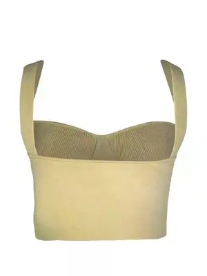 Galvan Knitted Crop Top - Neutrals
