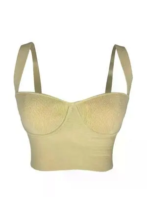 Galvan Knitted Crop Top - Neutrals