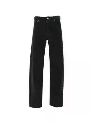 MAISON MARGIELA Overdyed Moleskin Trousers - Black