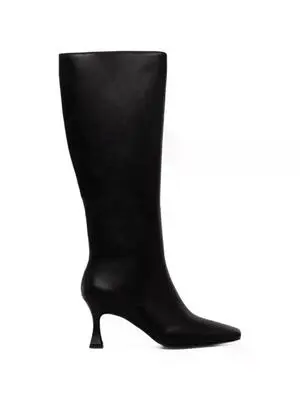 Jeffrey Campbell Check-mate Square-toe Boots - Black