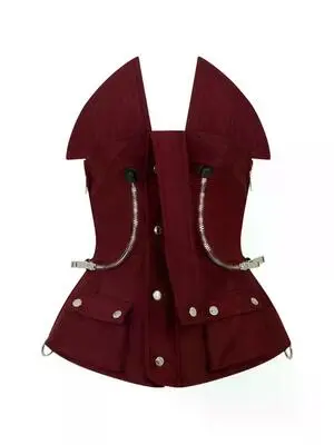 Dsquared2 Après Ski Bustier Vest - Red
