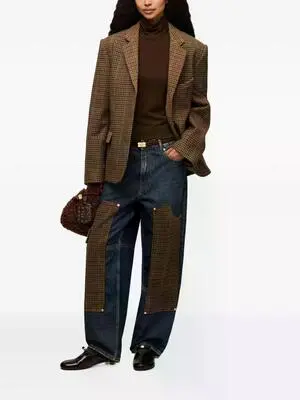GANNI Blazer In Check Twill