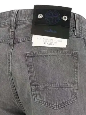 Stone Island J100005 Black Denim-light Wash Jeans
