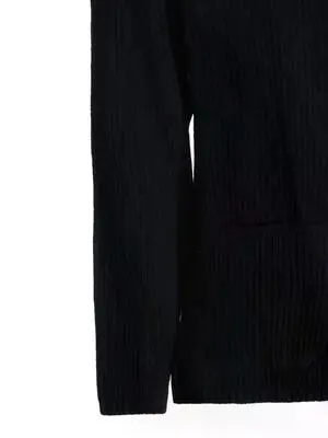 Altea Ribbed-knit Notched-lapels Cardigan