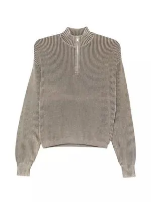 WON HUNDRED Bryn Half-zip Sweater - Grey
