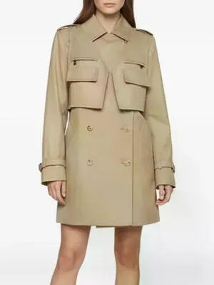Max Mara Peonie Double-breasted Coat - Neutrals