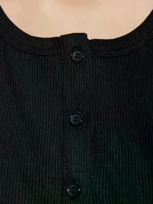 Munthe Boma Ribbed Henley Top