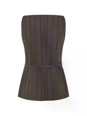 Samsøe Samsøe Sahelly Pinstripe Belted Top