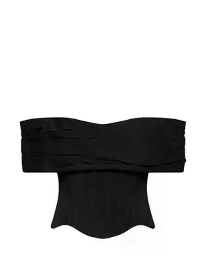Giuseppe Di Morabito Off-the-shoulder Corset Top - Black