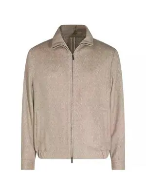 Altea Arden Herringbone-pattern Zip-up Jacket