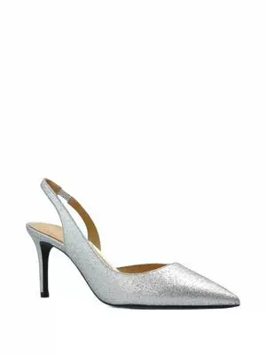Michael Kors Alina Glitter-effect Slingback Pumps