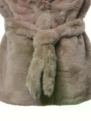 V°73 Faux-fur Belted Gilet