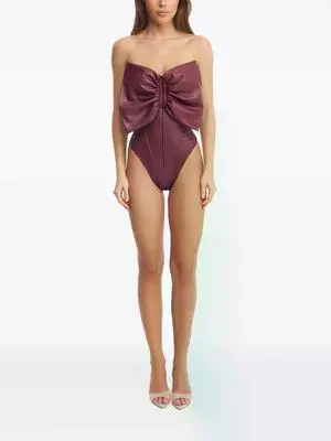 LIKA Bow-detail Corset Bodysuit