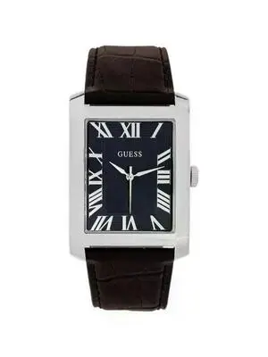 Guess Square-case Roman-numeral 33.7mm Watch - Blue