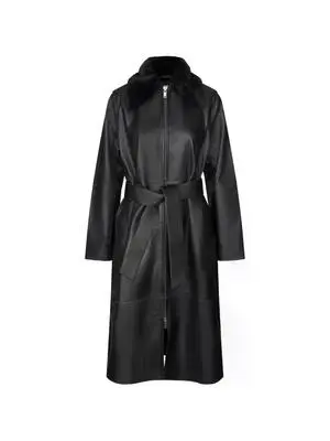Samsøe Samsøe Sajuniper Shearling-collar Coat