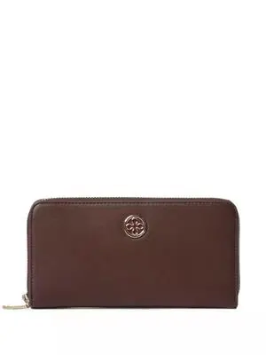 V°73 Logo-plaque Zip-around Wallet - Brown