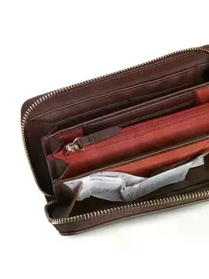 V°73 Logo-plaque Zip-around Wallet