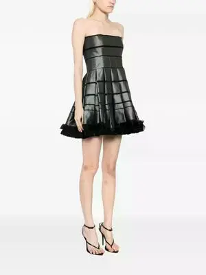 TESSITURA Babydoll Pleated Mini Dress