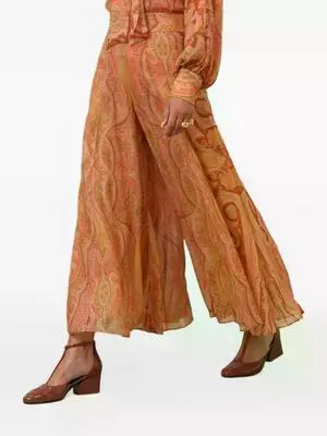 Zimmermann Tranquillity Paisley-print Trousers