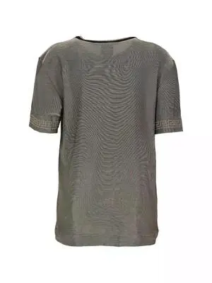 Versace Greca-trim Logo-print T-shirt
