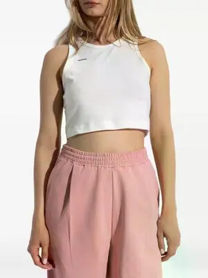 PANGAIA Logo-print Cropped Top