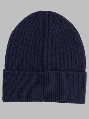 Moncler Berretto In Lana Con Patch Logo