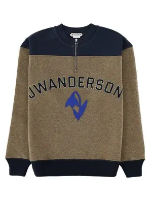 JW Anderson Felpa Con Logo Ricamato - Multicolour