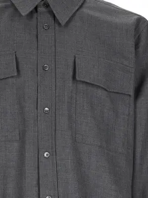 AMI Paris Camicia Classic Fit In Lana
